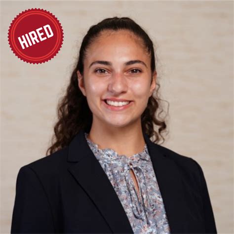Congratulations To Katerina Exarchos ‘22 Management For Being Hired Bentley Careeredge