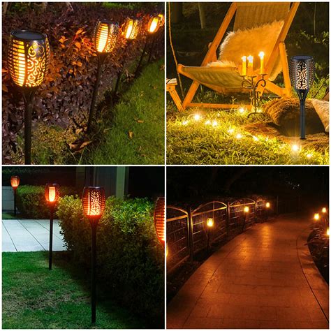 Лед соларна лампа фенер за двор градина 7 5 х 7 5 х 50 см Emag Bg