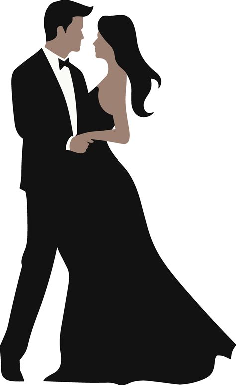 Cute Couple Dancing Silhouette On Isolated Background 25770569 Vector Art At Vecteezy