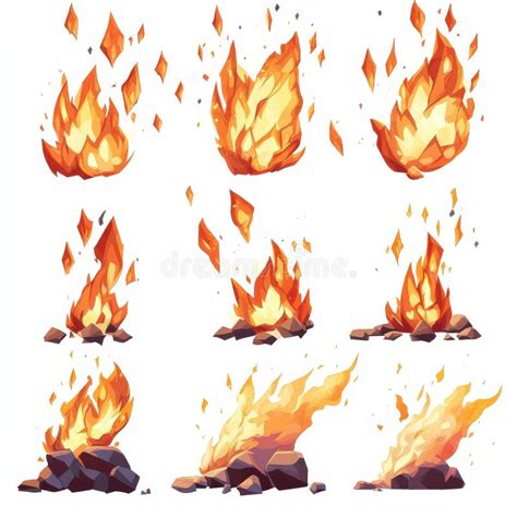 Game Sprite Sheet 32 Frames Stylized Low Poly Spritesheet Sprite Stock Image Image Of