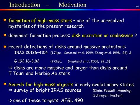 Ppt A Massive Disk Around The Intermediate Mass Young Star Afgl 490