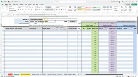 Project Budget Cost Management Excel Template Video Video Excel Templates Budgeting Excel