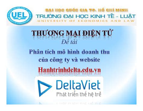 Tiểu luận Phân tích mô hình doanh thu của công ty và website Hanhtrinhdeltaviet edu vn download