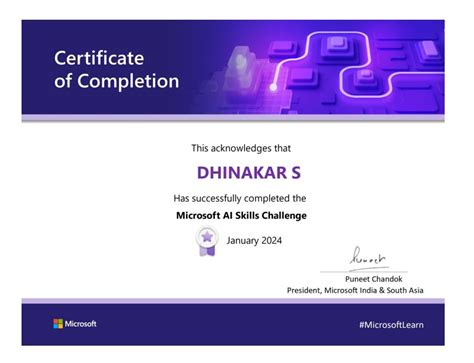 dhinakar shanmugam on linkedin aichallenge mslearn