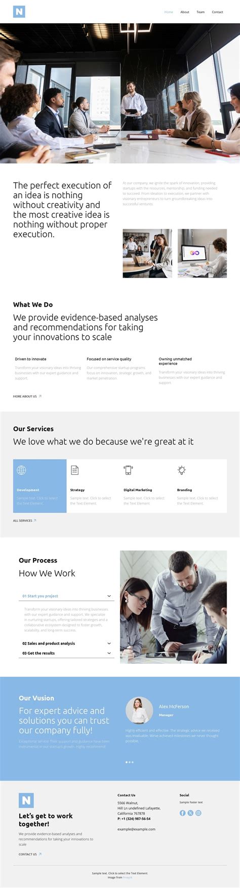 One Stop Tech Partner Html5 Template By Nicepage