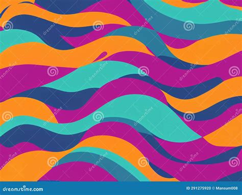 Abstract Colorful Wavy Lines Background Pattern Design Stock Illustration Illustration Of