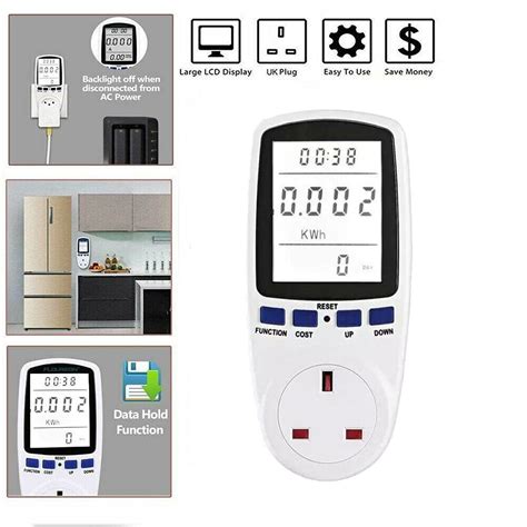 Power Meter Plug Power Consumption Monitor Electricity Usage Monitor Analyzer Home Energy