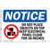 Signmission Osha Notice Do Not Place Objects On Top Sign With Symbol