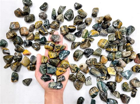 Tumbled Sea Jasper Orbicular Jasper Bulk Tumbled Stones Michaels
