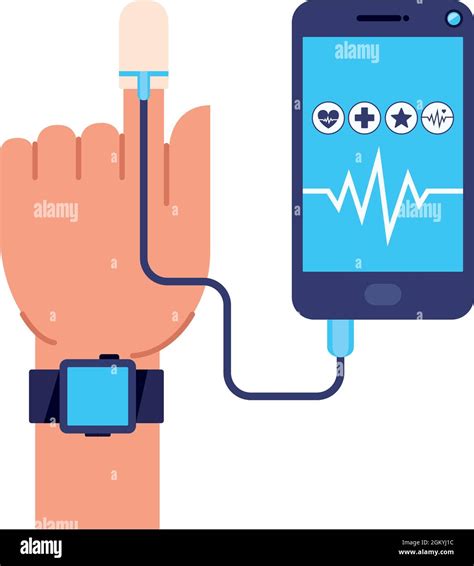 Health Sensor App Stock Vector Images Alamy