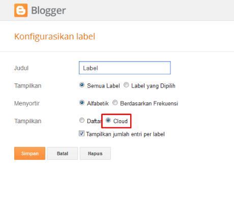 Cara Membuat Widget Label Blog Warna Warni Di Sidebar Contoh Panduan