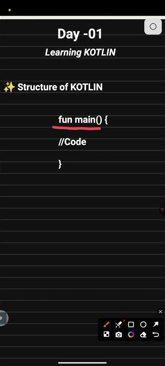 Day 01 Of Learning Kotlin Kotlin Full Course Kotlin Course Playlist Shorts Viralvideo
