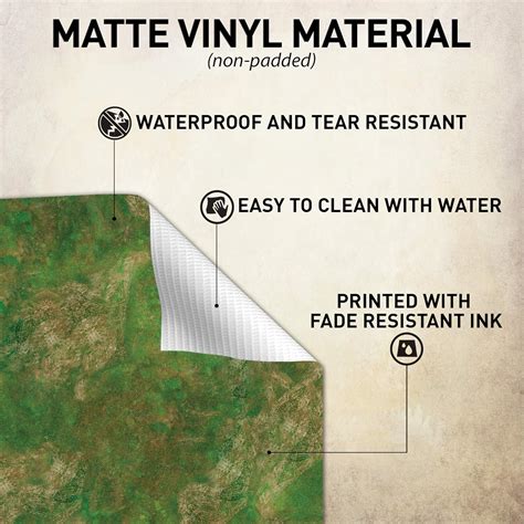 Battle Game Mat For Dnd 48″ X 72″ 2 Pack Set Wargaming Tabletop Map For Warhammer 40k