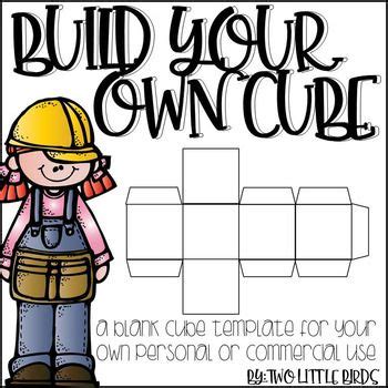 The Build Your Own Cube Game Is Shown In Black And White With An Image Of A Construction