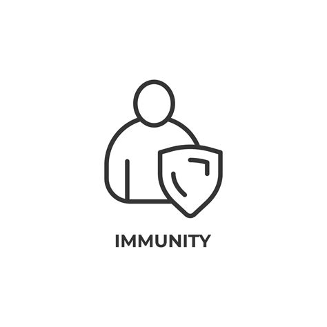 Vector Sign Of Immunity Symbol Is Isolated On A White Background Icon Color Editable 10354268