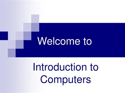 Ppt Introduction To Computers Powerpoint Presentation Free Download Id6235677