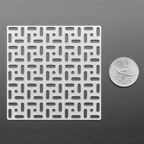 Adafruit Swirly Aluminum Mounting Grid For 01 Spaced Pcbs 5x5 The