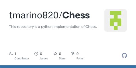 Github Tmarino820chess This Repository Is A Python Implementation Of Chess