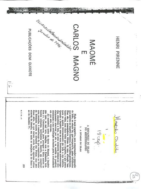 Pirenne Maomé E Carlos Magno Pdf Pdf