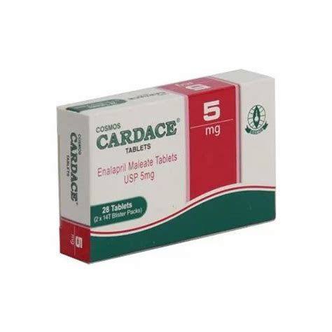 5 Mg Cardace Tablets Packaging Type Box Grade Standard Medicine