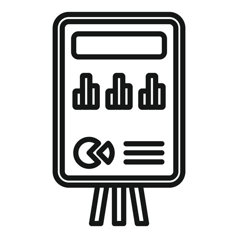 Banner Graph Icon Outline Vector Business Document 21503890 Vector Art