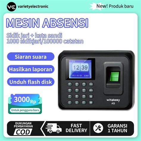 Mesin Fingerprint Attendance Machine Face Detection 1000 Fingerprints Attendance Machine