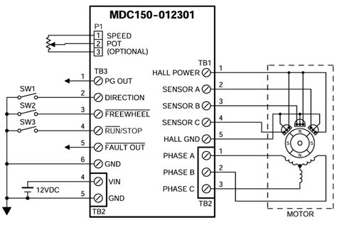 brushless dc motor controller wiring diagram