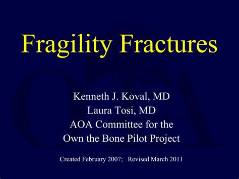 PPT Fragility Fractures PowerPoint Presentation Free Download ID 5766238
