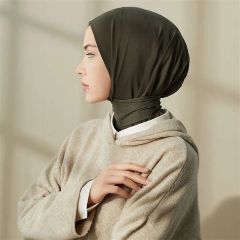 Fashion Muslim Hijab Caps Solid Underscarf Women Veil Modal Cotton Hijab Muslim Scarf Turbans