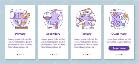 Premium Vector Manufacturing Process Onboarding Mobile App Page
