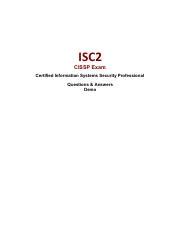 CISSP Questions Pdf ISC2 CISSP Exam Certified Information Systems Security Professional