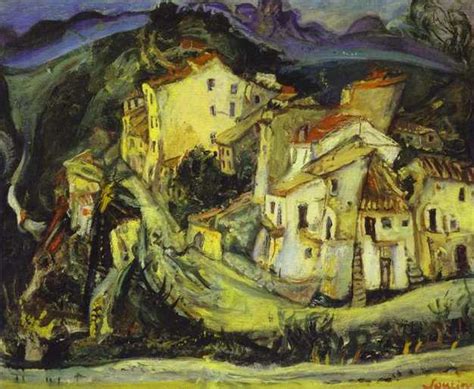 Houses Of Cagnes C1924 C1925 Chaim Soutine