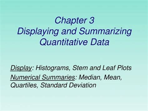 Ppt Exploring Data With Histograms And Stem And Leaf Plots Powerpoint Presentation Id 9298599