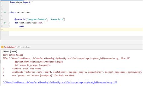 Bug Testclass Methods Are Not Supported By Scenario · Issue 325 · Pytest Devpytest Bdd · Github