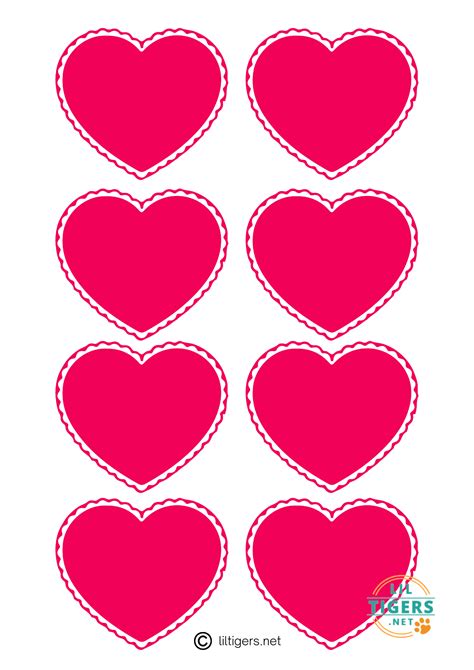 Free Printable Hearts Template Easy Diy Fun Printables For Everyone