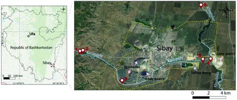 Maps Showing The Location Of The Republic Of Bashkortostan Russia Download Scientific