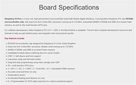 Ingcool Raspberry Pi Pico Microcontroller Board With Pre Soldered Header Based On Raspberry Pi