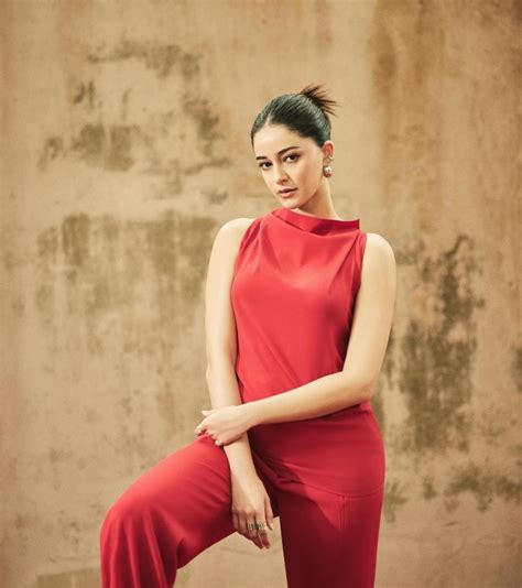 Ananya Pandey Stuns In Red Declares It The Colour Of The Season In