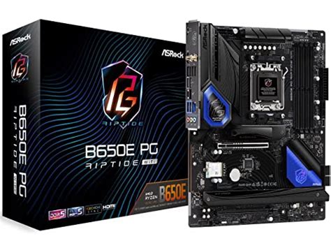 ASRock B E PG Riptide WiFi AM Ryzen AMD B SATA Gb S DDR ATX Motherboard