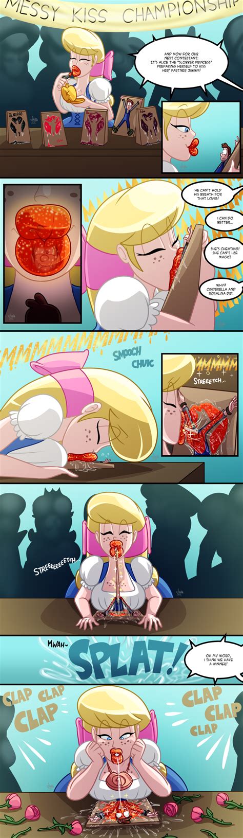 Rule 34 2d 2d Artwork Alice Jamearts Applying Lipstick Applying Makeup Big Lips Blonde