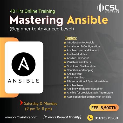 Csltraining Ansible Development Course Online Csl Training