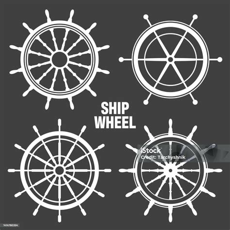 화이트 빈티지 스티어링 휠 컬렉션 선박 요트 복고풍 휠 기호 해상 방향타 아이콘입니다 해양 디자인 요소 벡터 일러스트 레이 션 골동품에 대한 스톡 벡터 아트 및 기타 이미지