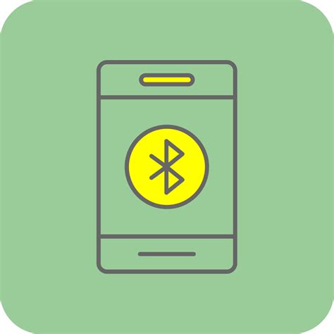 Bluetooth Filled Yellow Icon Vector Art At Vecteezy