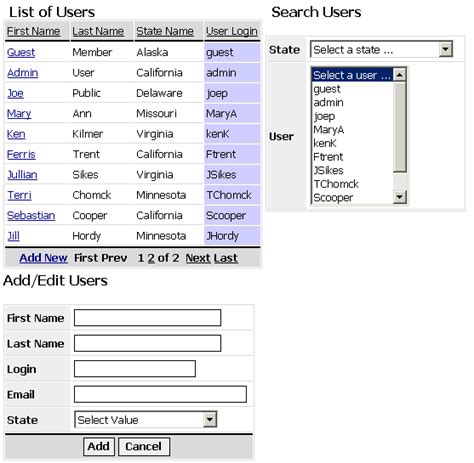 creating dependent listboxes