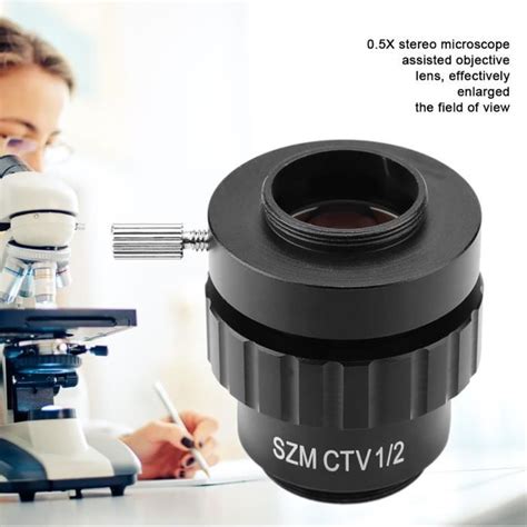 Swt Objectif De Microscope Objectif 05x Mount Adaptateur 12ctv Pour