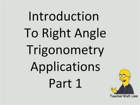 Right Angle Trig App Ppt