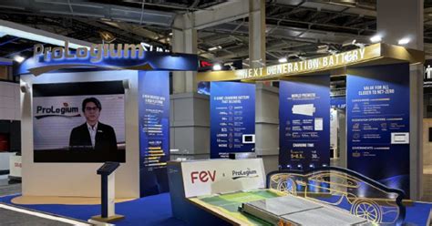 이브이첨단소재 프롤로지움 파리모터쇼에서 100 복합 실리콘 배터리 차량 모듈 시연”