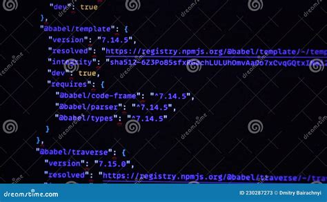 Computer Blue Code Running Over Black Screen Of Laptop Stock Video Video Of Program
