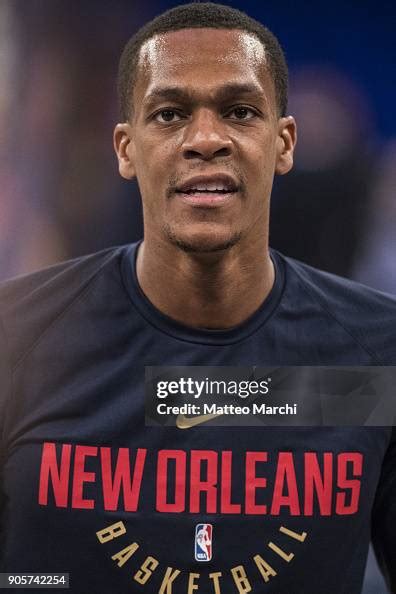 Rajon Rondo Of The New Orleans Pelicans Warms Up Before The Game