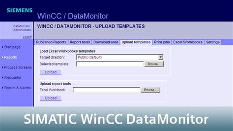 SIMATIC WinCC DataMonitor Tiện ích phần mềm Siemens